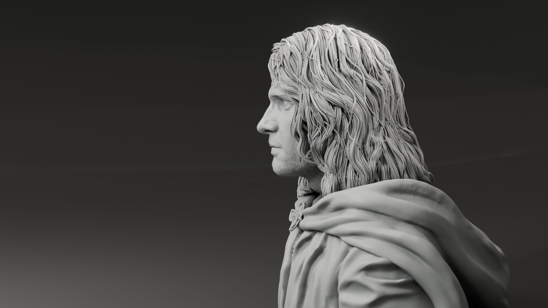 Viggo Mortensen - Aragorn - The Lord of the Rings 3D model 3D printable ...
