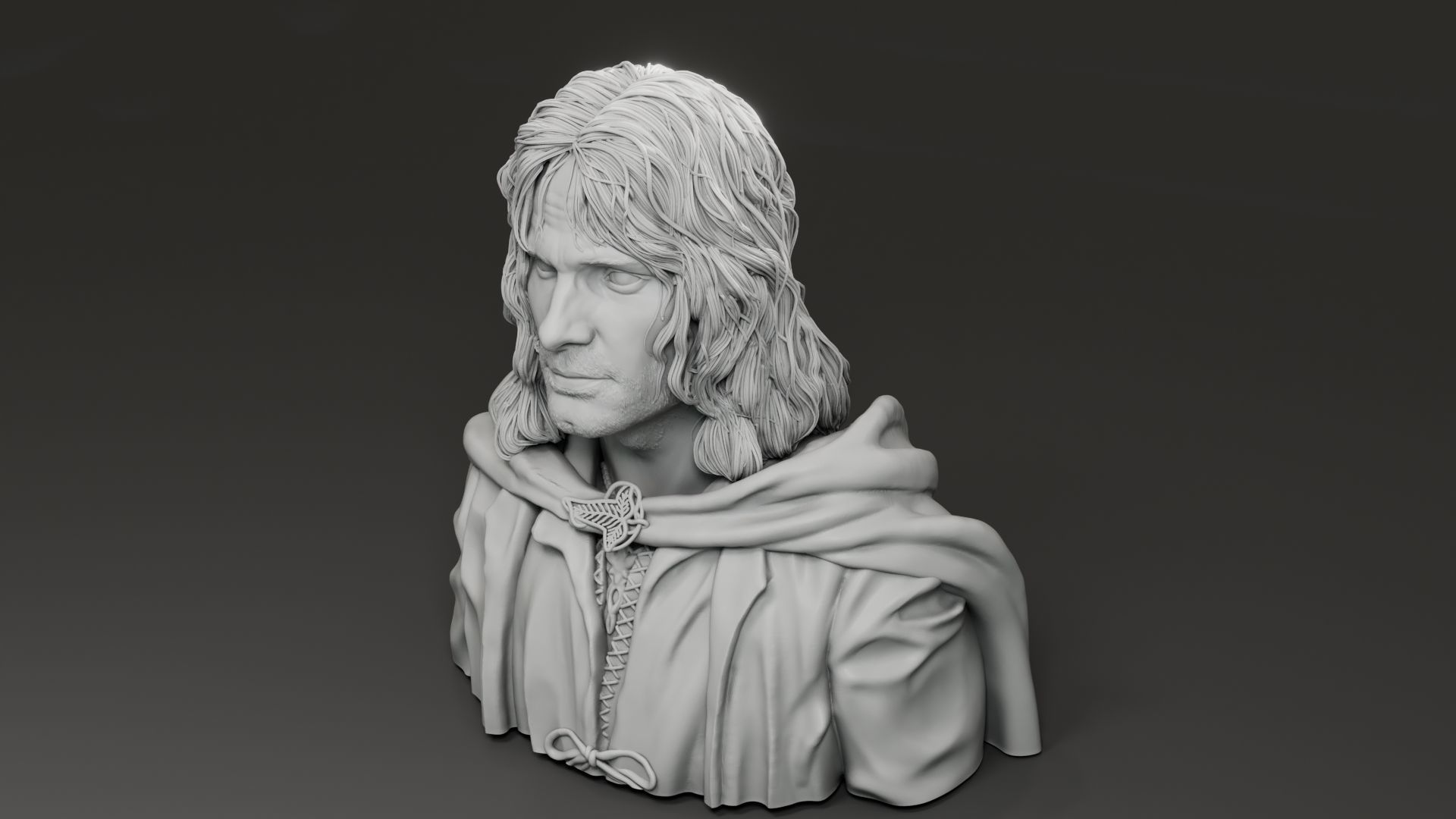 Viggo Mortensen - Aragorn - The Lord of the Rings 3D model 3D printable ...