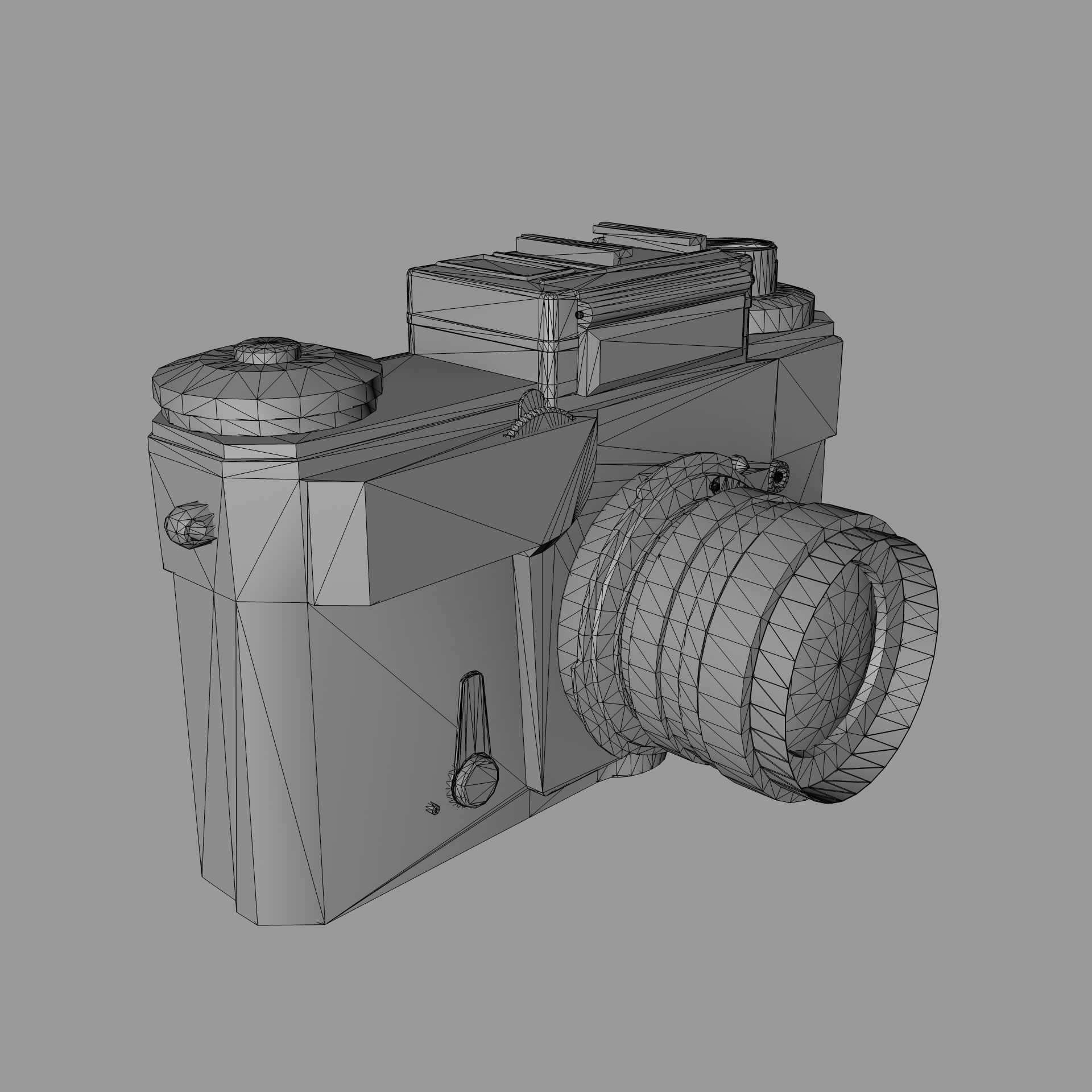 3D model Kiev Camera 4M 1977-1987 Low Poly VR / AR / low-poly | CGTrader