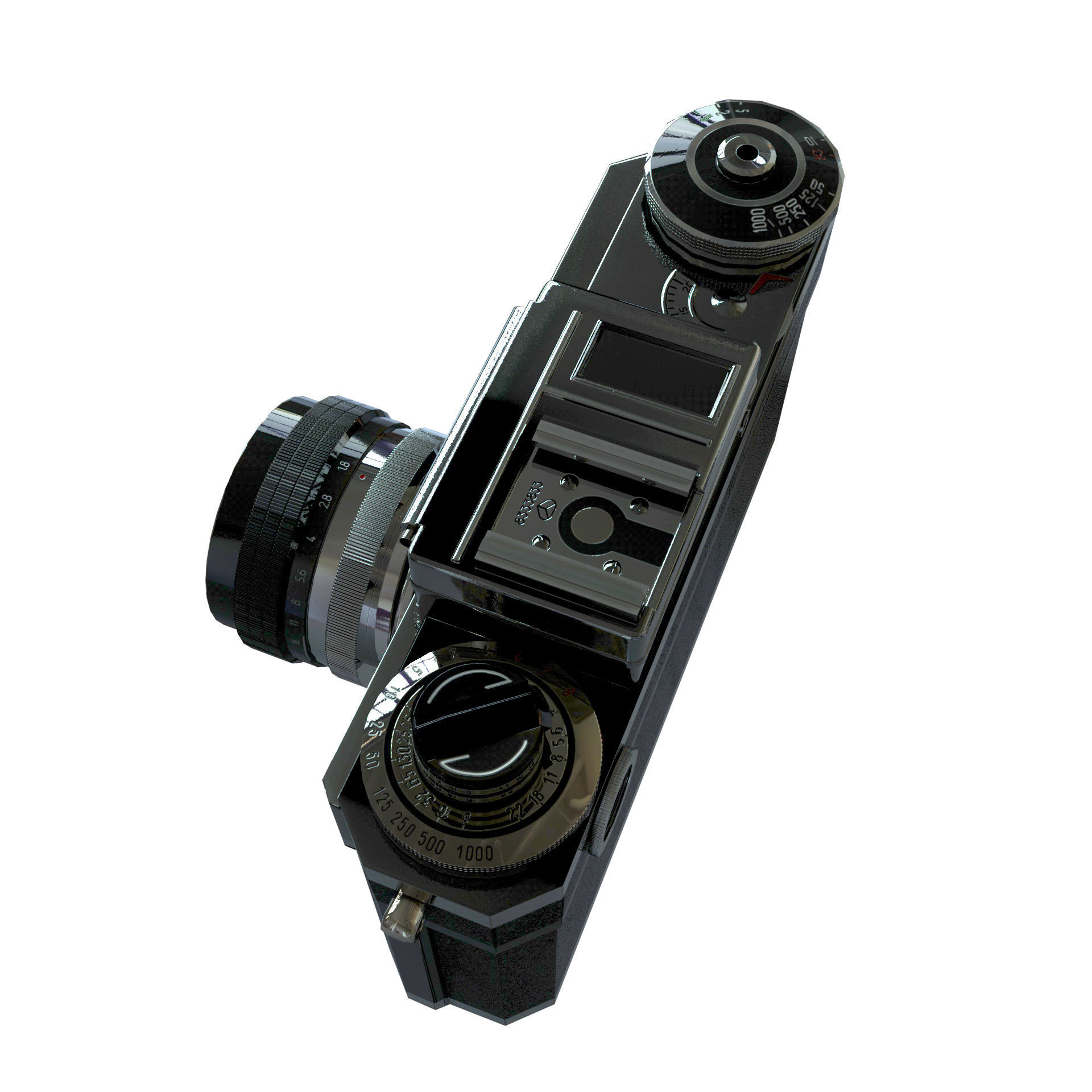 3D model Kiev Camera 4M 1977-1987 Low Poly VR / AR / low-poly | CGTrader