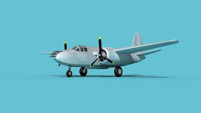 Douglas P70 Night Hawk V00 3D model animated rigged | CGTrader
