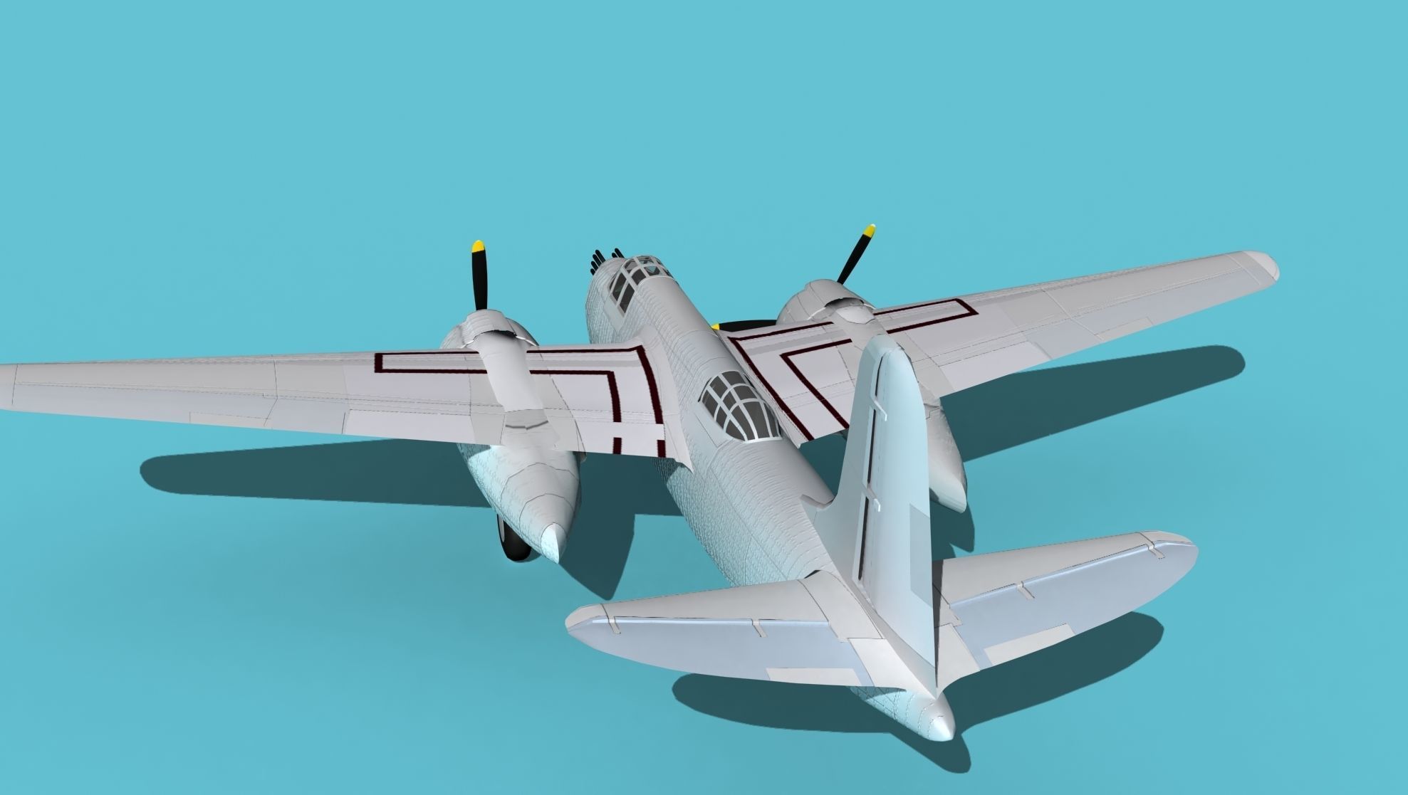 Douglas P70 Night Hawk V00 3D model animated rigged | CGTrader