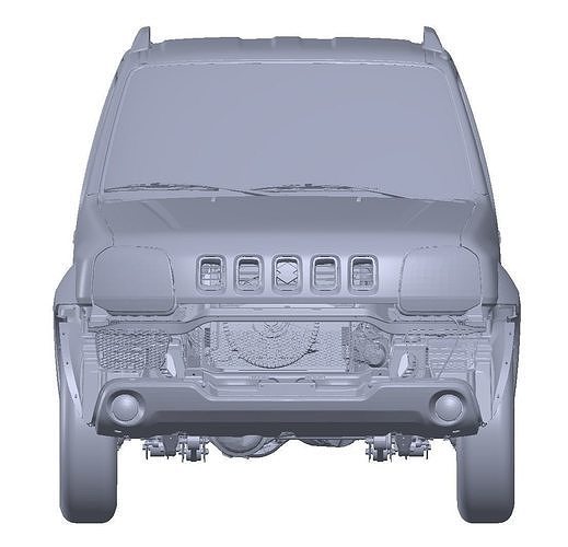 Suzuki Jimny 3rd Gen 3d scan 3D model rigged | CGTrader