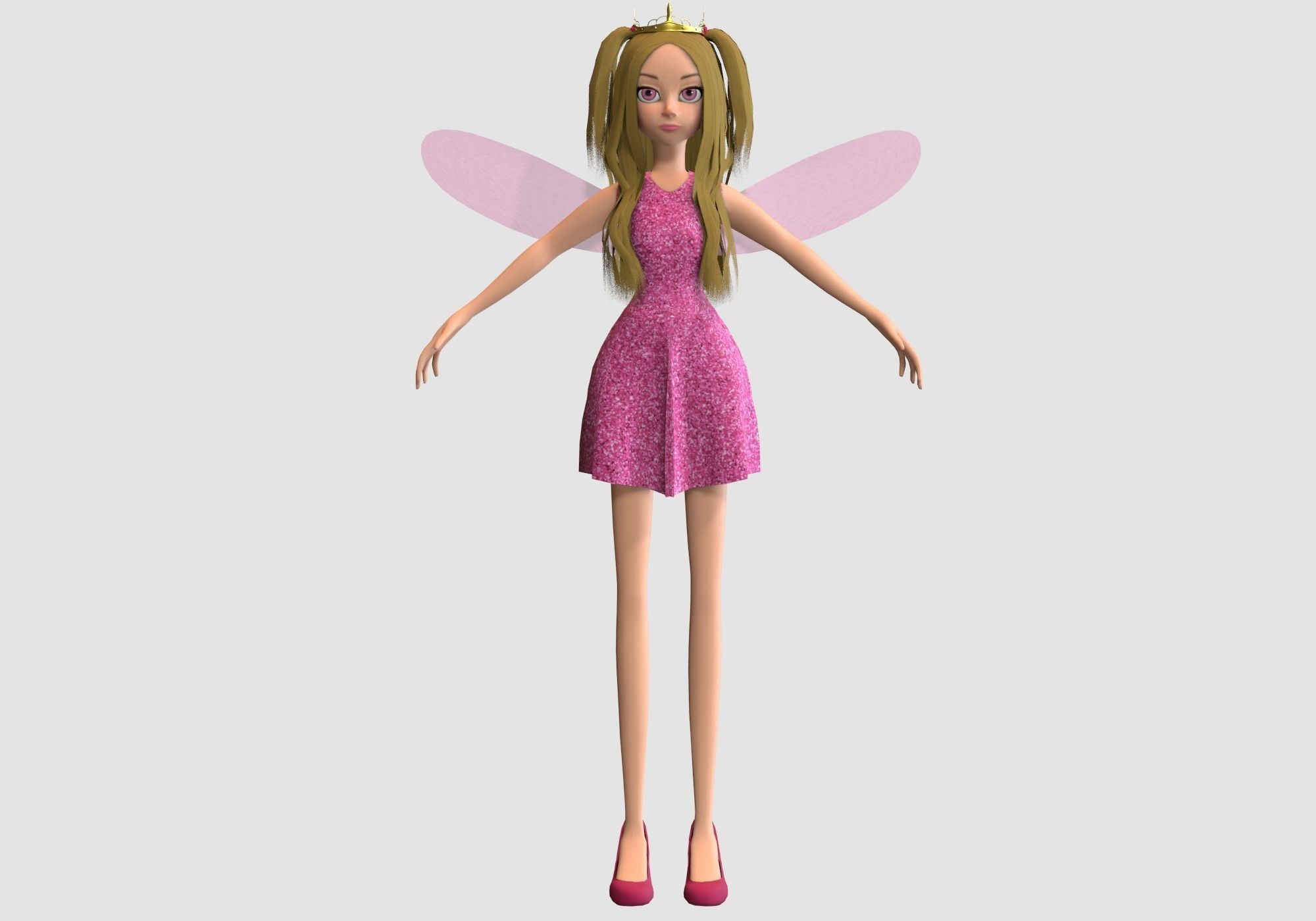 princess fairy girl 3D model | CGTrader
