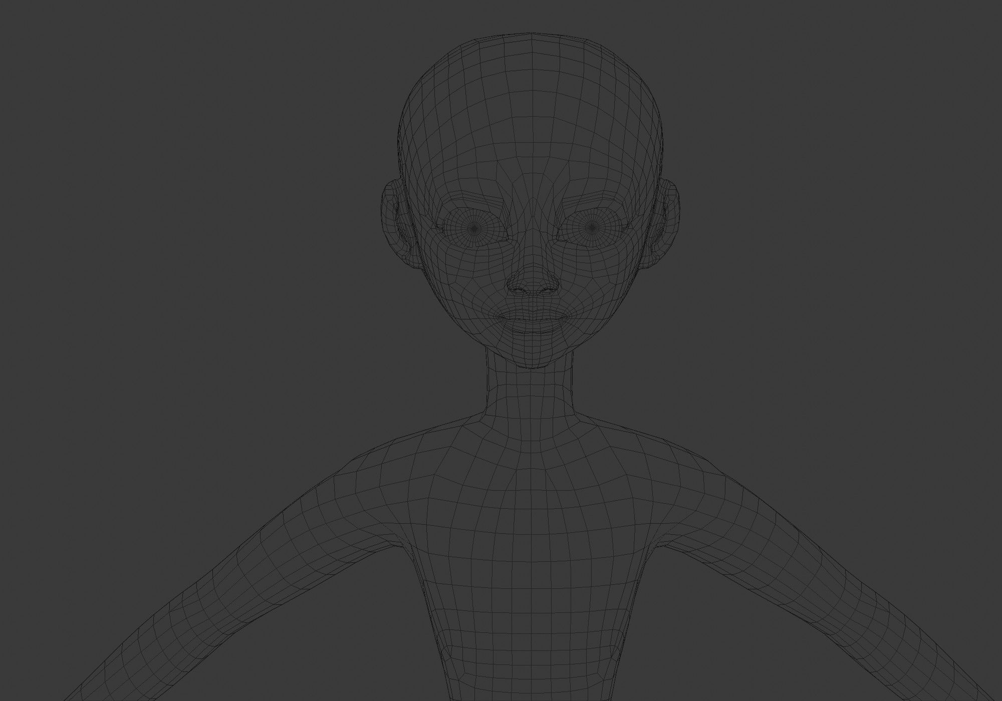 female cartoon body 3D model | CGTrader