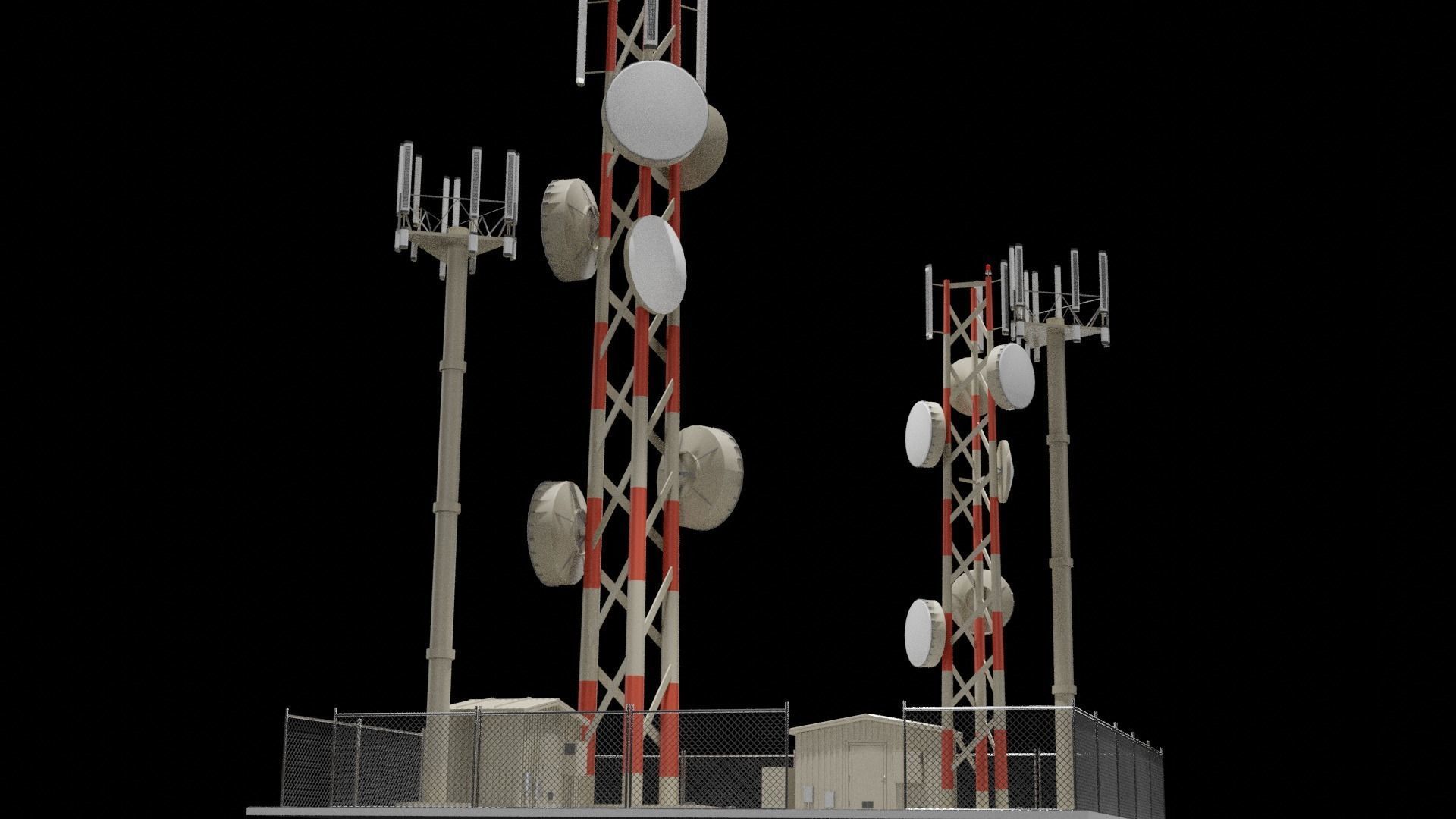 Cellular tower 3D model | CGTrader
