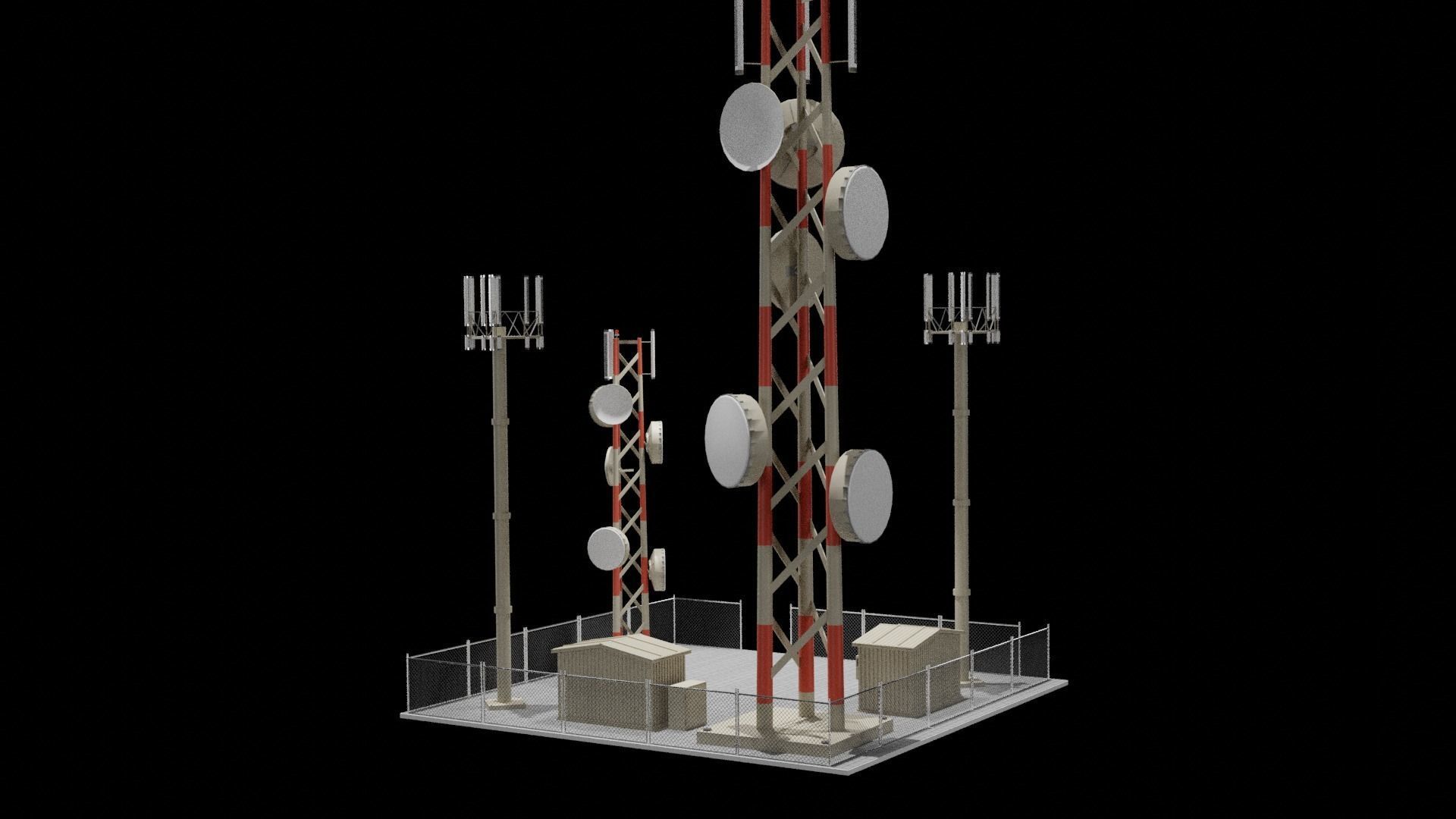 Cellular tower 3D model | CGTrader