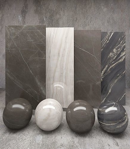 Texture Vray material pack 4 Texture VR / AR / low-poly | CGTrader