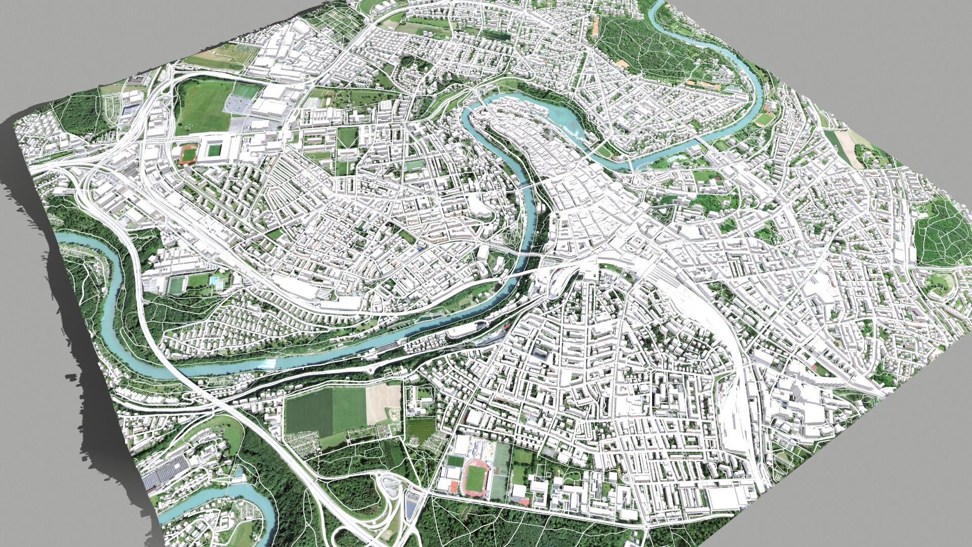 Cityscape Bern Switzerland 3D model | CGTrader