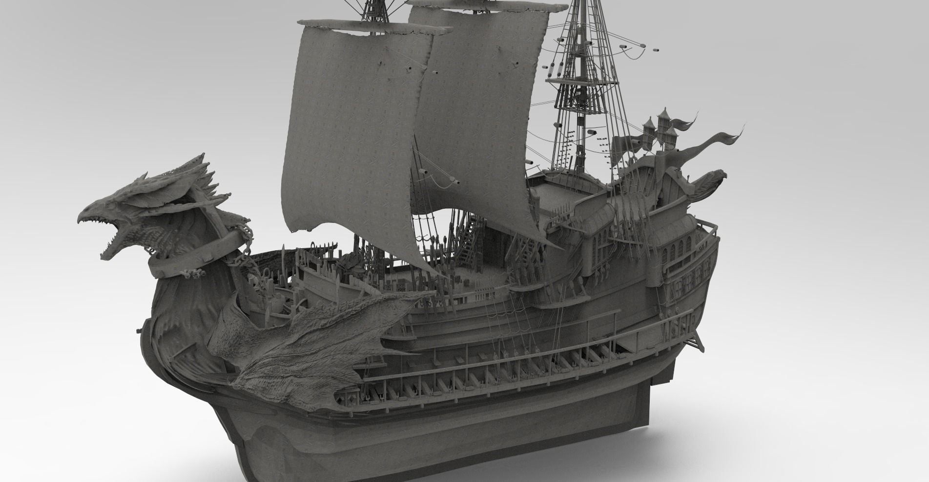 The Dawn Treader Narnia Prince Caspian Ship 3D model | CGTrader
