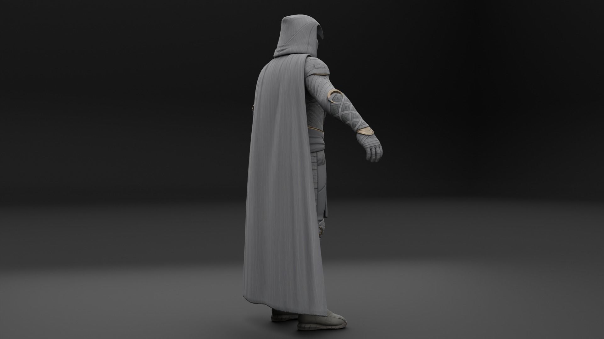 3D model Moon Knight 3D rigged model VR / AR / low-poly | CGTrader