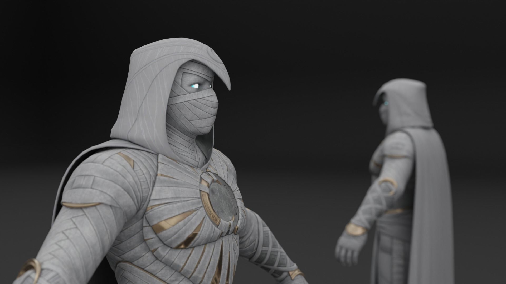 3D model Moon Knight 3D rigged model VR / AR / low-poly | CGTrader