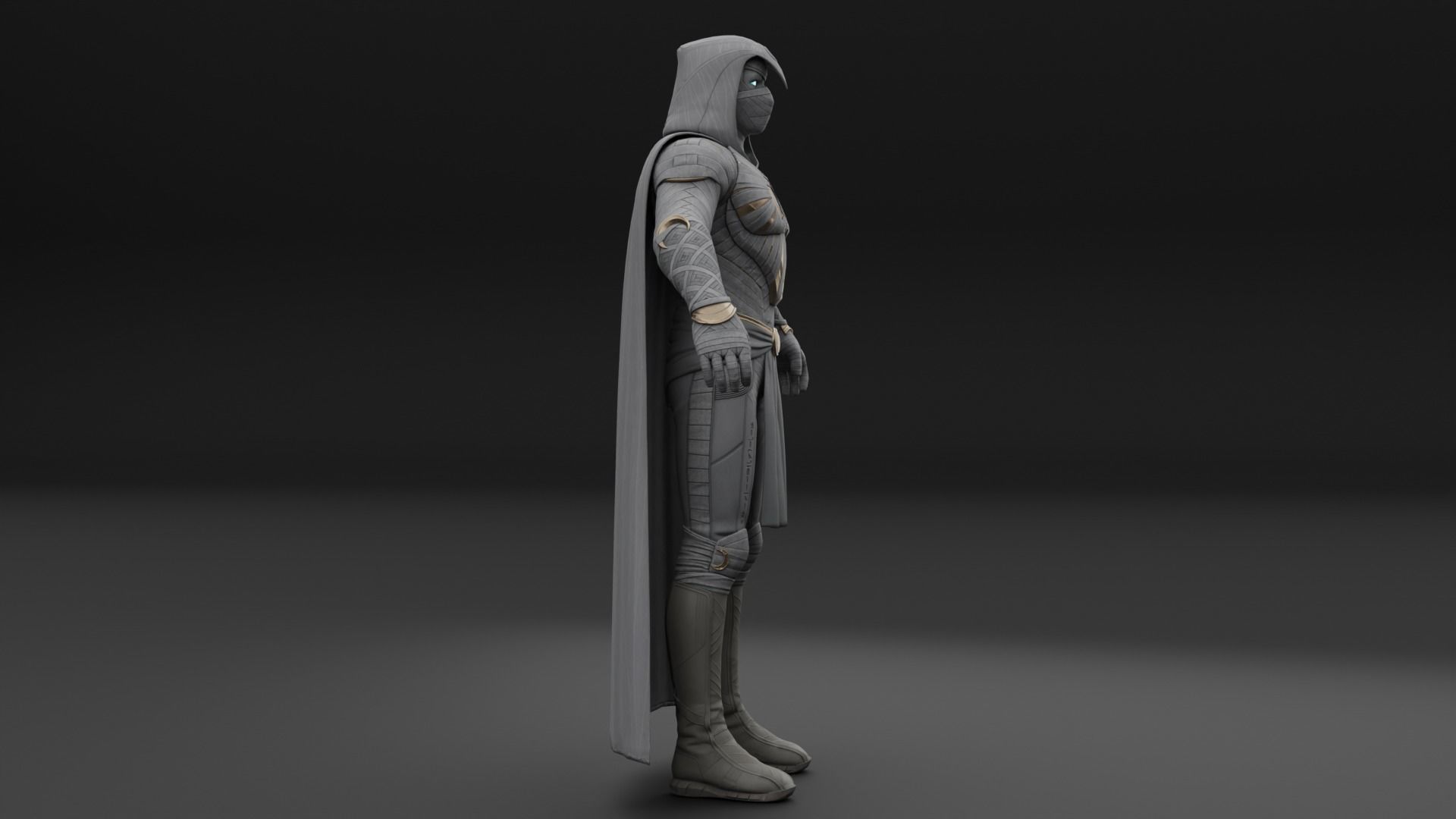 3D model Moon Knight 3D rigged model VR / AR / low-poly | CGTrader