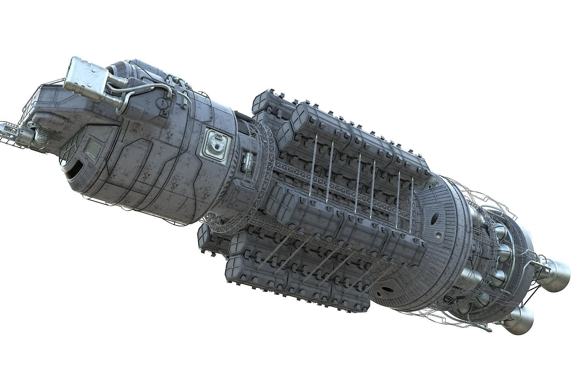 Scifi Space transport 3D model | CGTrader
