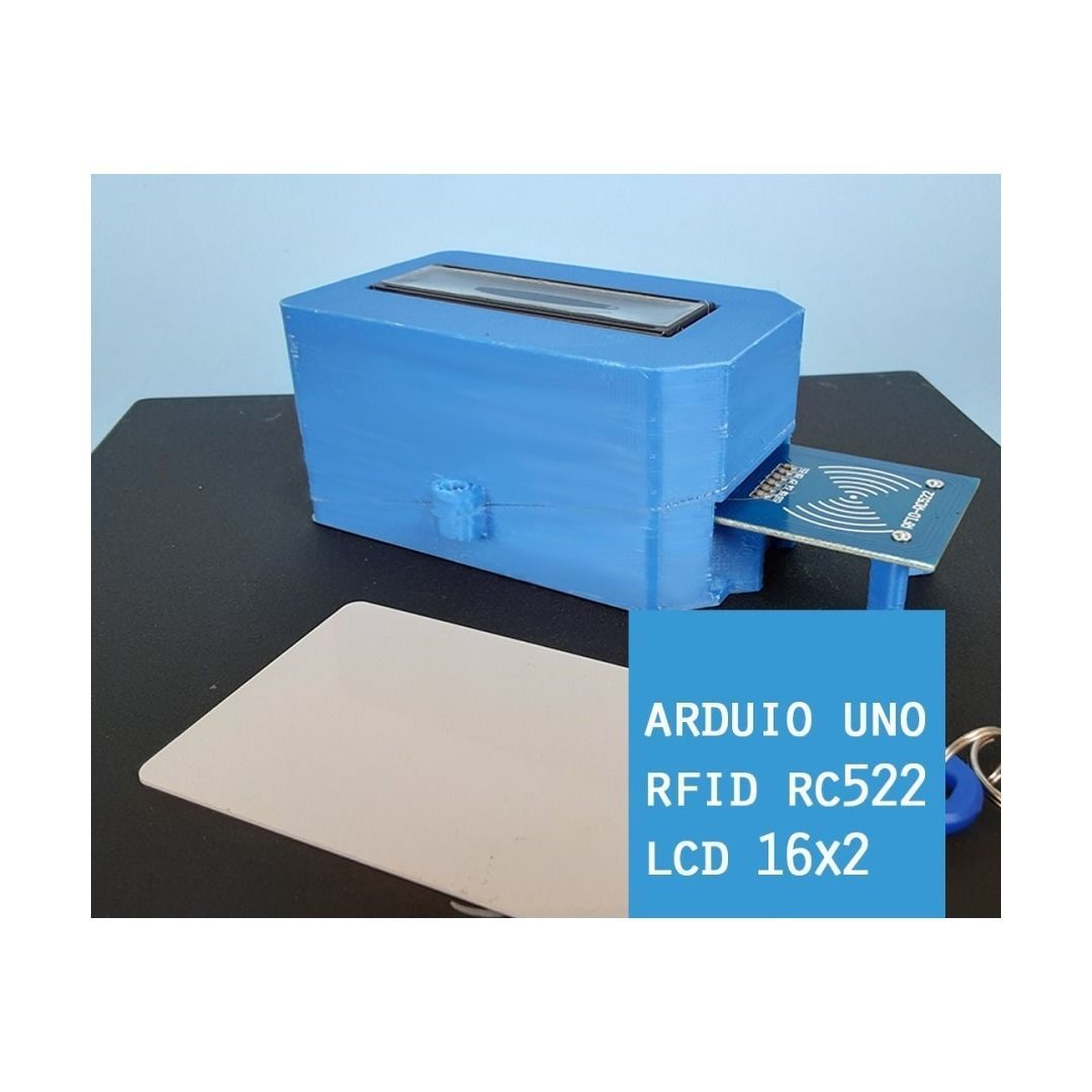 case Arduino uno rfid with LCD 3D model 3D printable | CGTrader