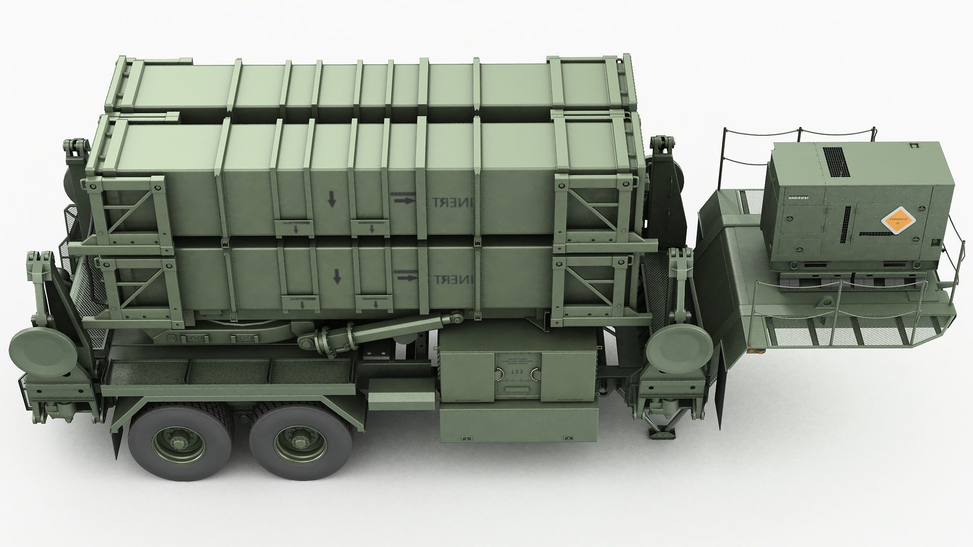MIM-104 Patriot launcher 3D model | CGTrader