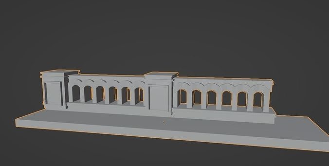 Bridge Parapet 3D model | CGTrader