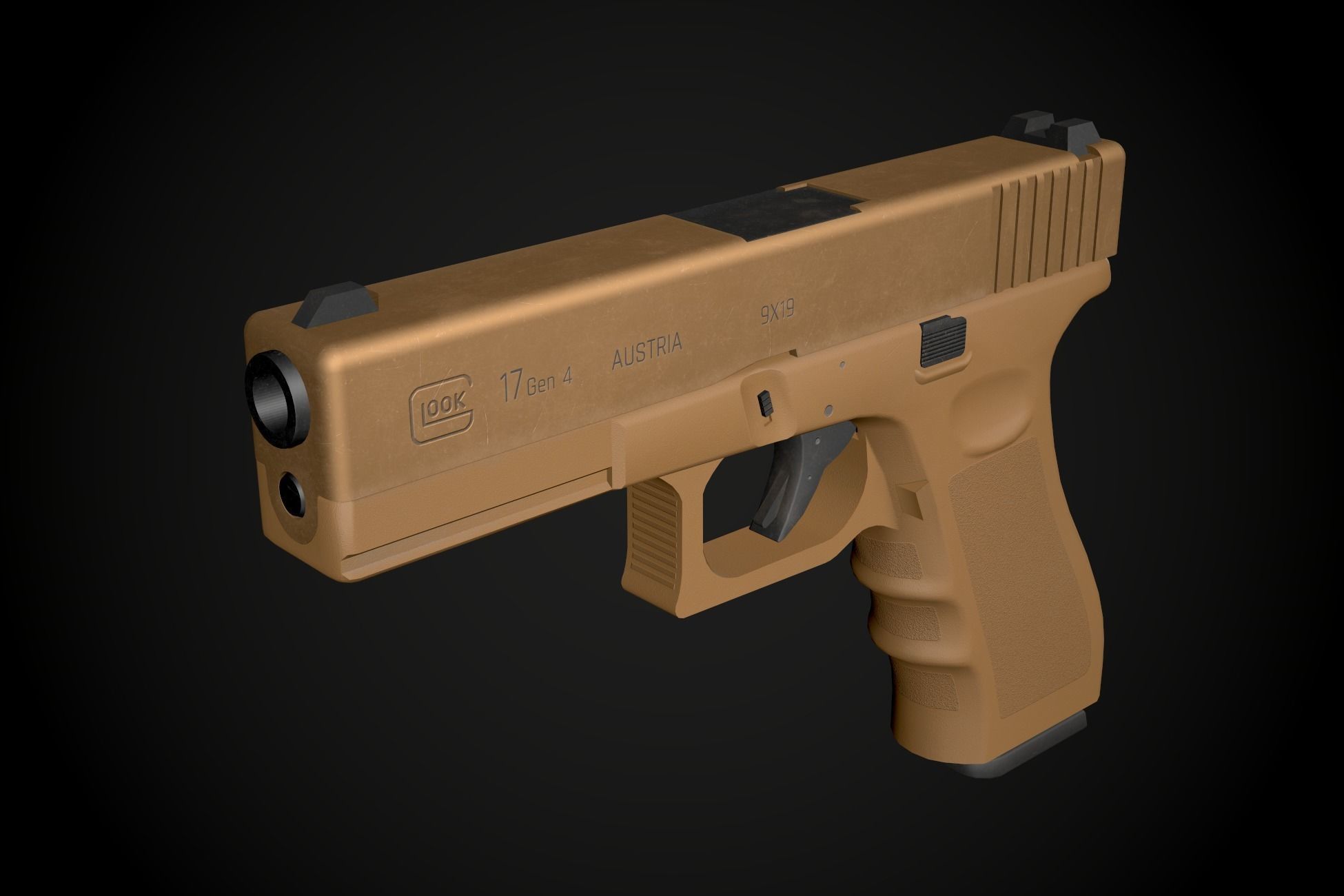 3D model Glock 17 different colors and modifications VR / AR / low-poly ...