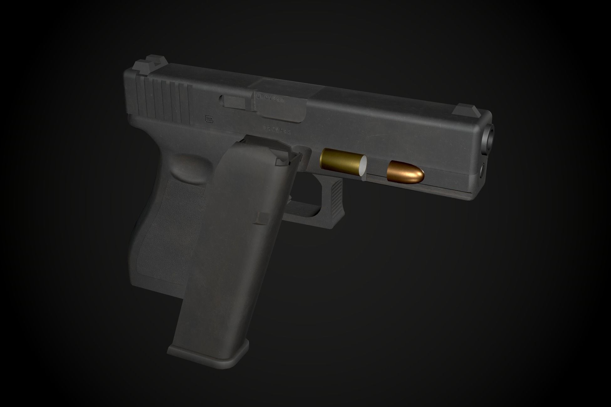 3D model Glock 17 different colors and modifications VR / AR / low-poly ...