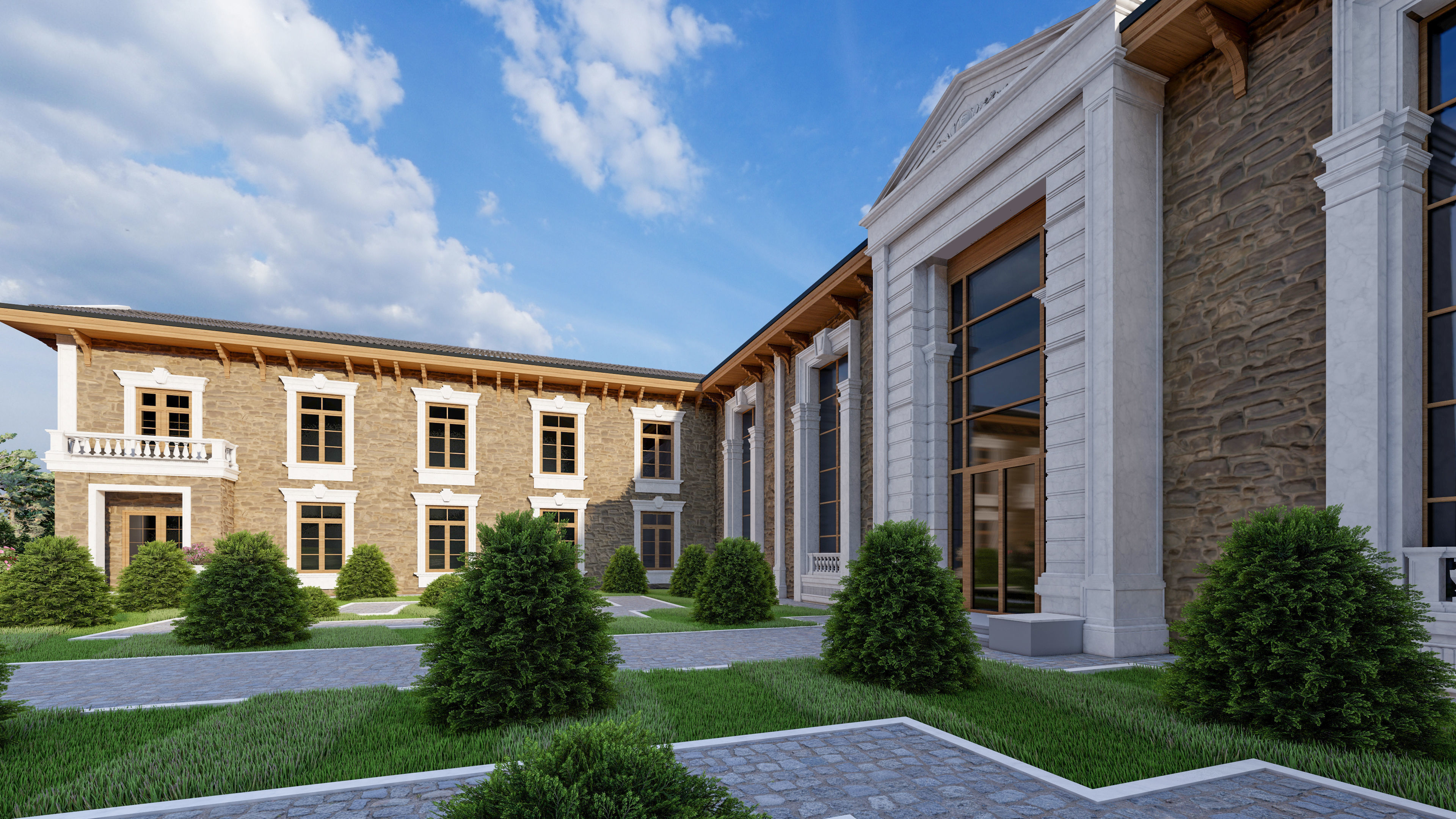 HOTEL EXTERIOR DESING 3D model | CGTrader