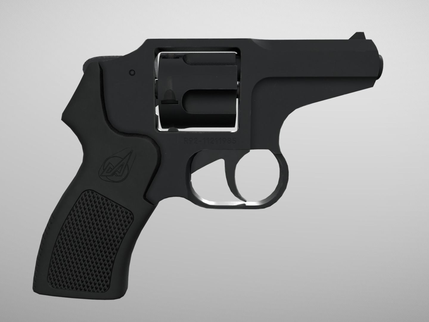 3D model R-92 P-92 Revolver 9x18 mm VR / AR / low-poly | CGTrader