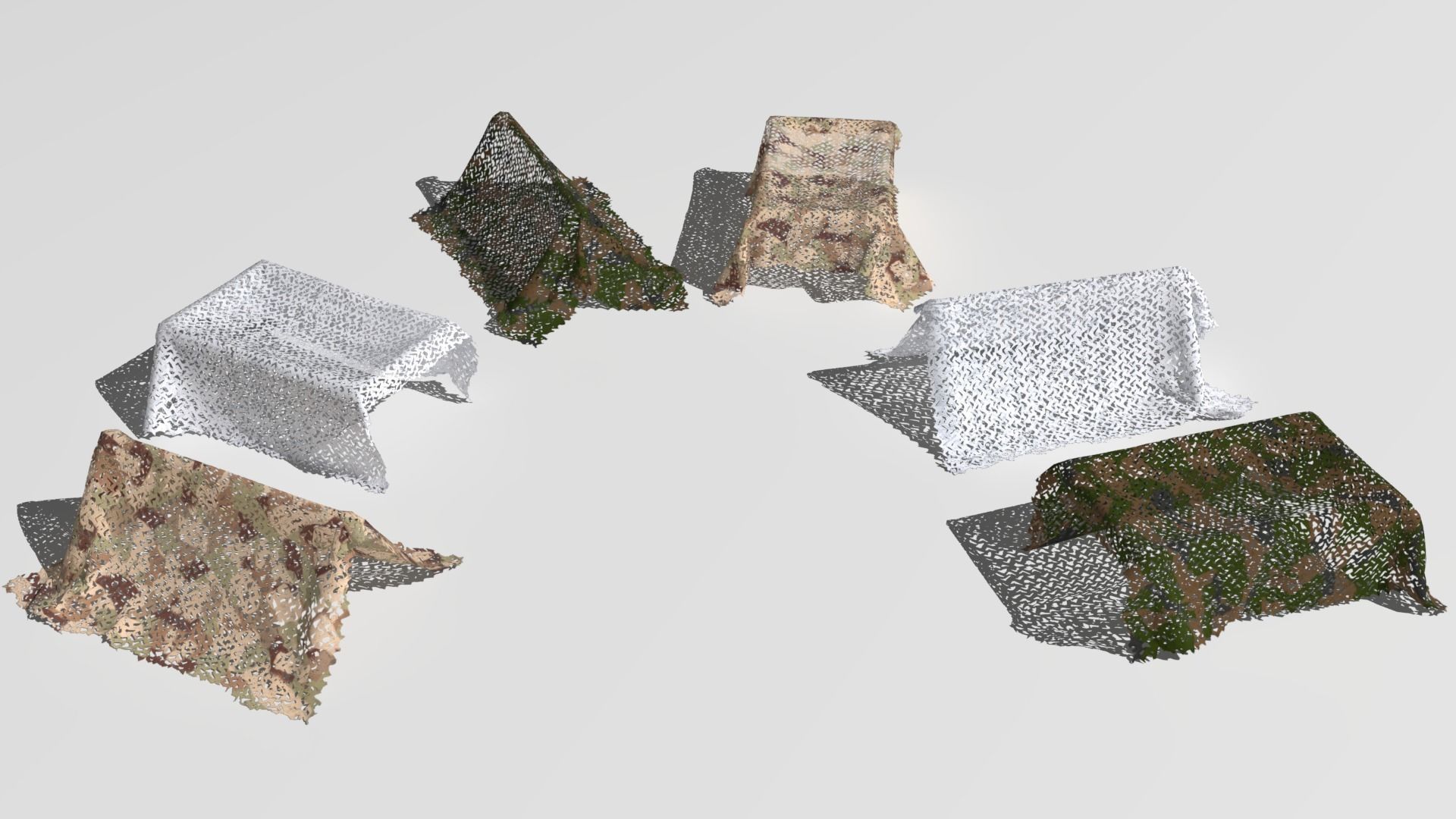 3D model Camouflage netting VR / AR / low-poly | CGTrader