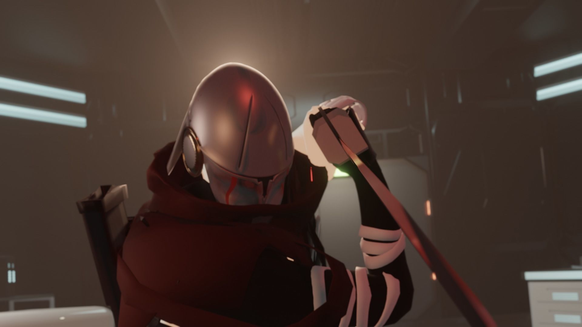 Cyberpunk Ninja Character - Low-poly 3D Model free VR / AR / low-poly ...