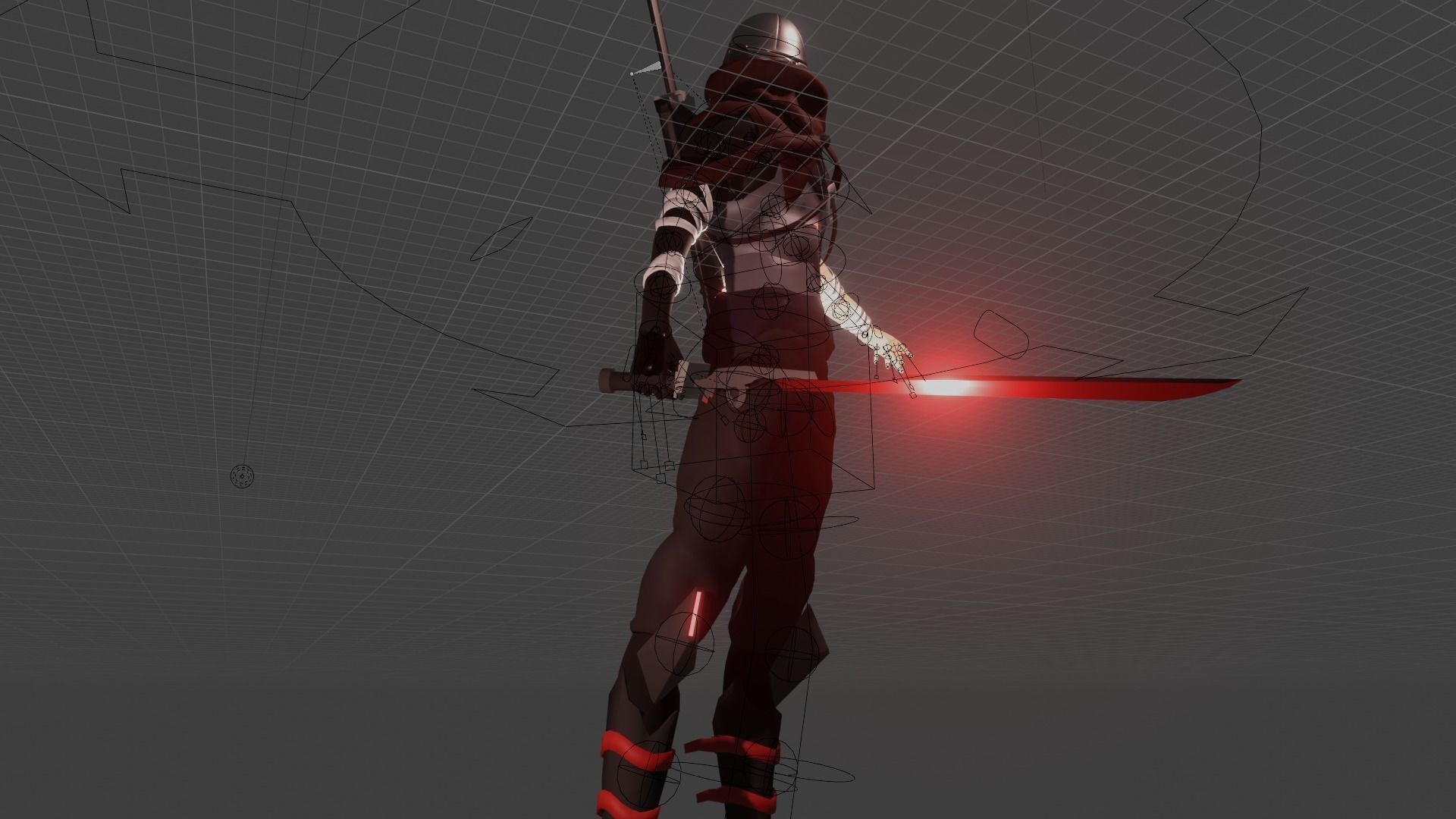 Cyberpunk Ninja Character - Low-poly 3D Model free VR / AR / low-poly ...