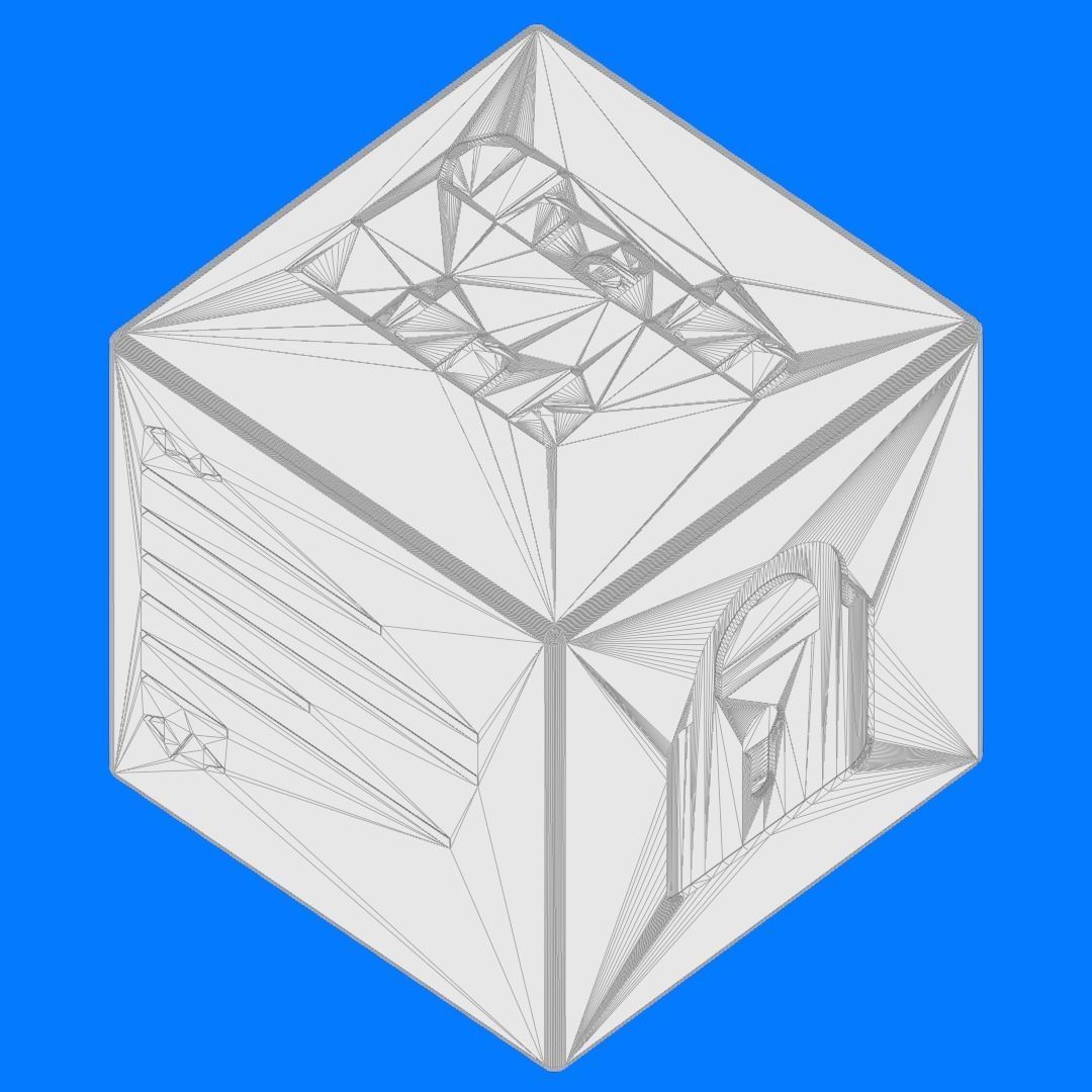 Chainlink cube 3D model 3D printable | CGTrader