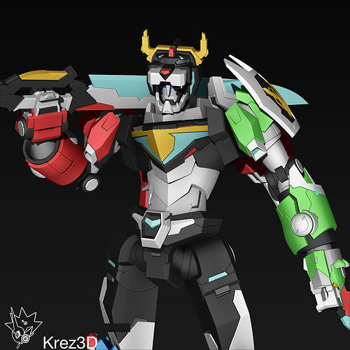 Voltron 3D model 3D printable | CGTrader
