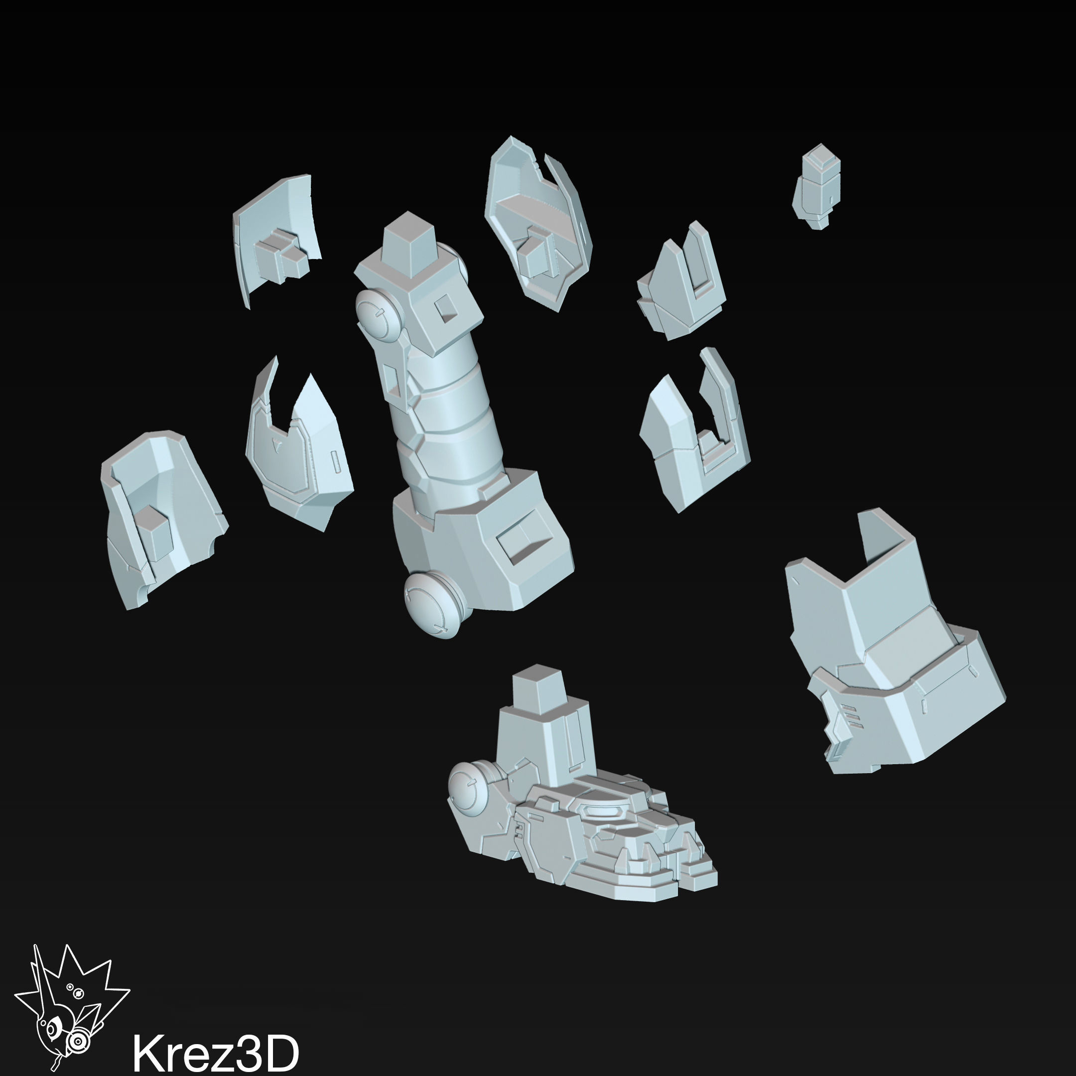 Voltron 3D model 3D printable | CGTrader