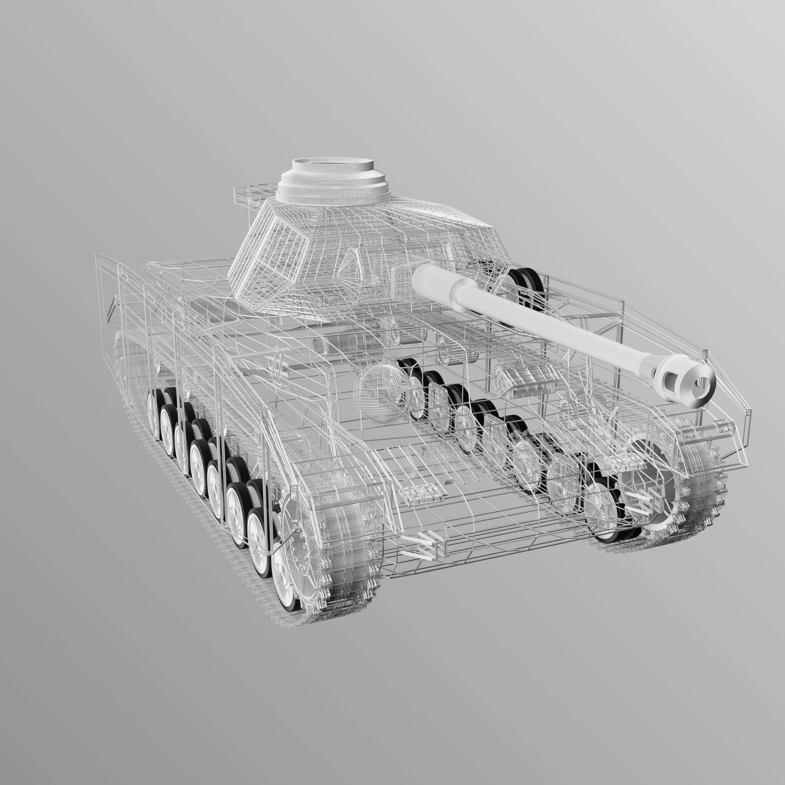 Panzer IV Ausfuehrung H free 3D model | CGTrader