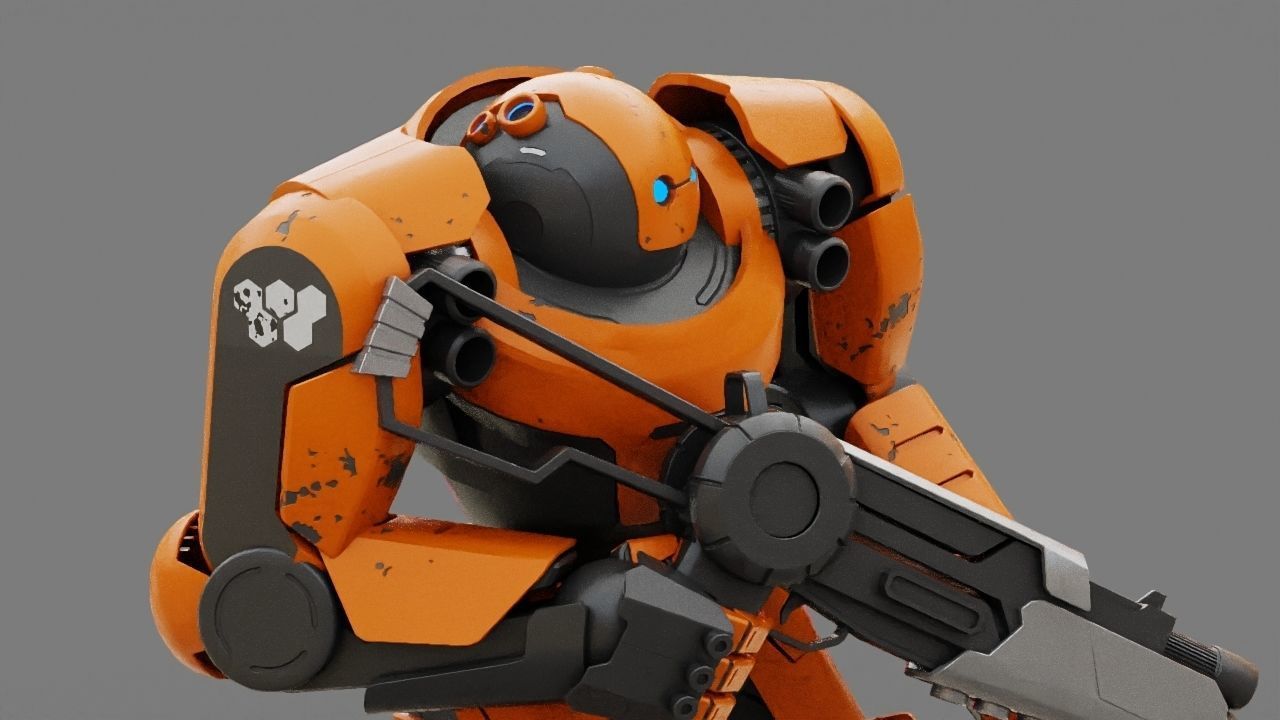 Doom Fighter Rigged character 3D model rigged | CGTrader