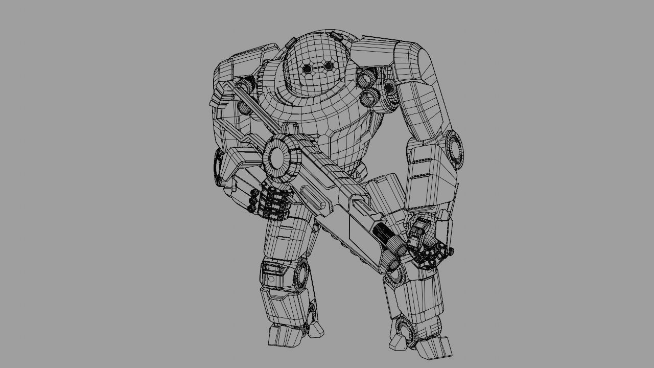 Doom Fighter Rigged character 3D model rigged | CGTrader