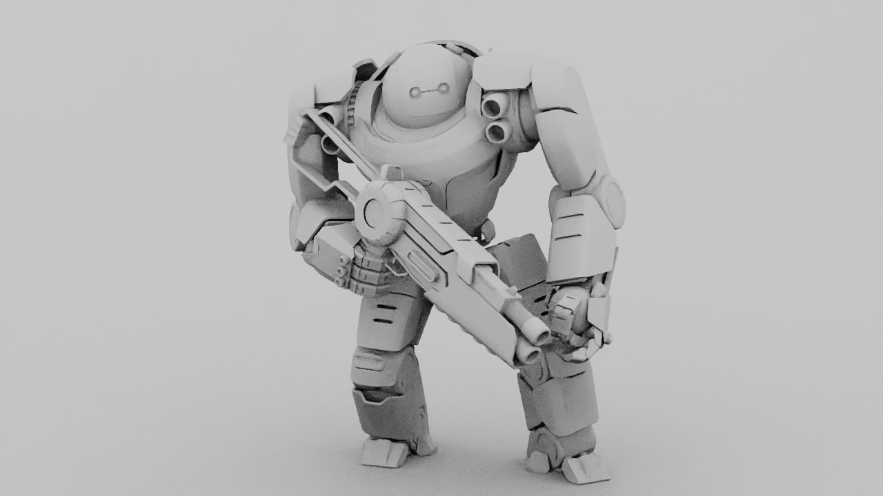 Doom Fighter Rigged character 3D model rigged | CGTrader