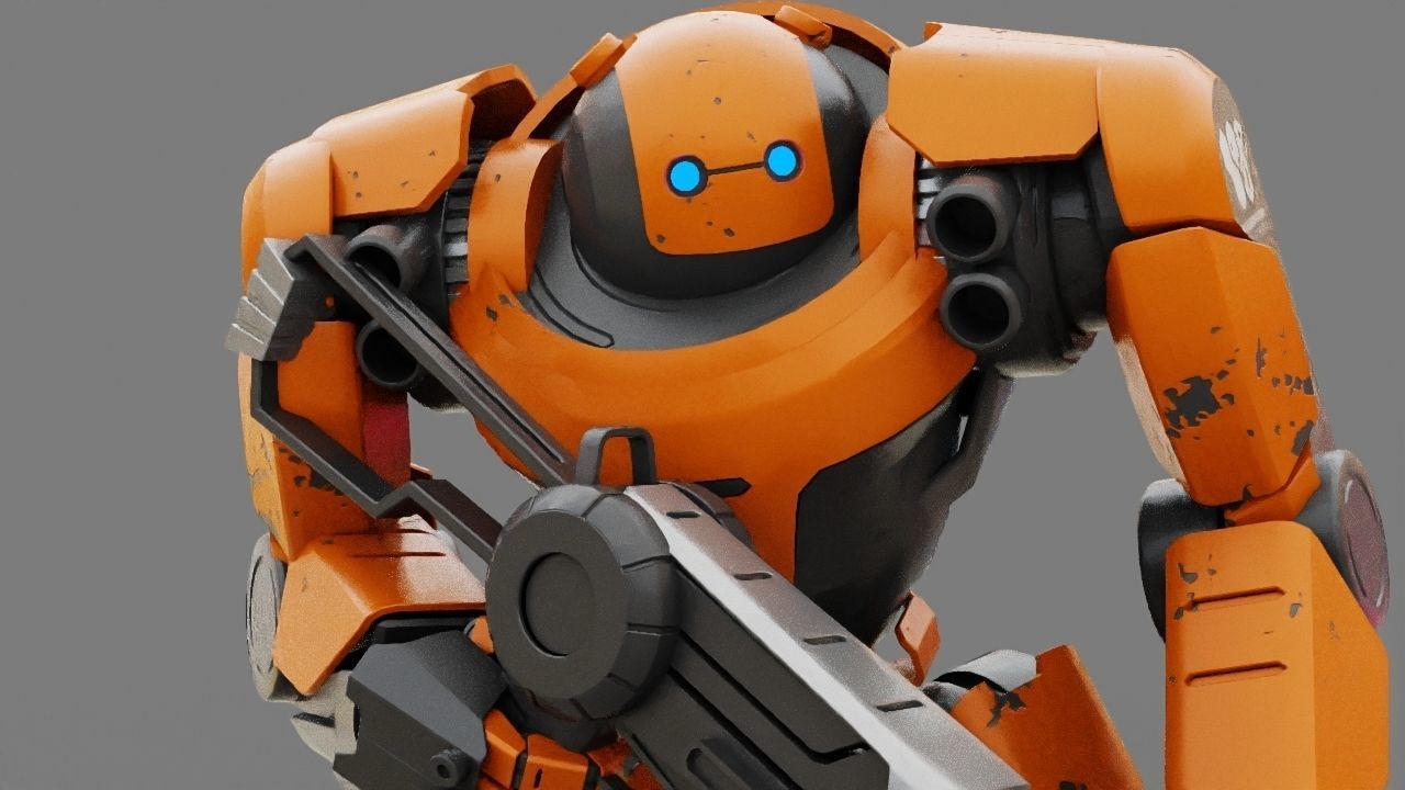 Doom Fighter Rigged character 3D model rigged | CGTrader