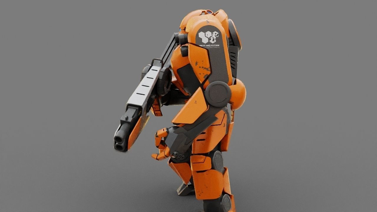 Doom Fighter Rigged character 3D model rigged | CGTrader