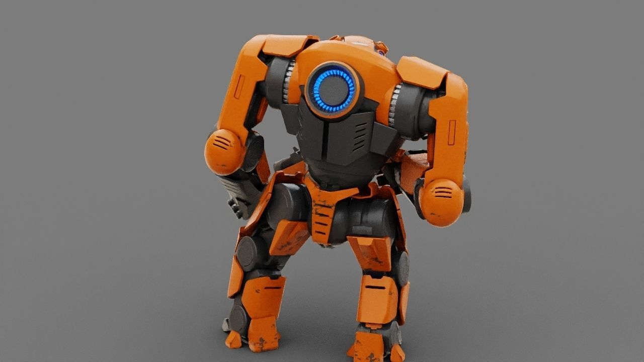 Doom Fighter Rigged character 3D model rigged | CGTrader