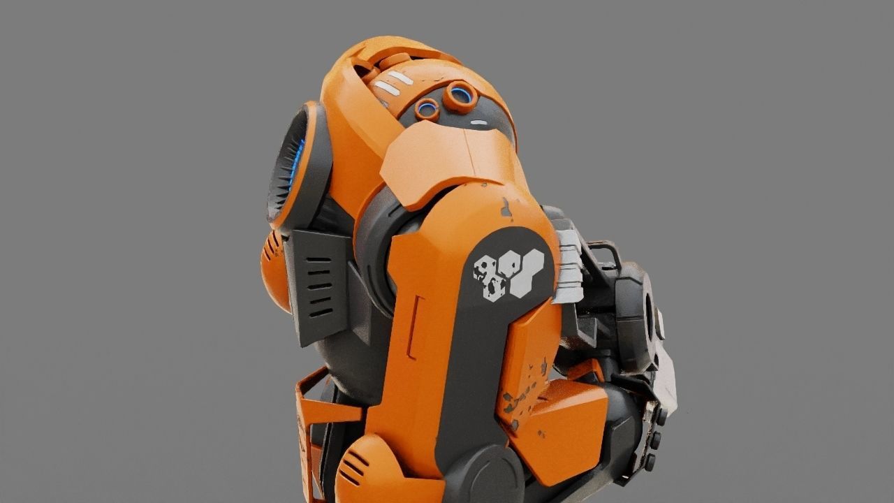 Doom Fighter Rigged character 3D model rigged | CGTrader