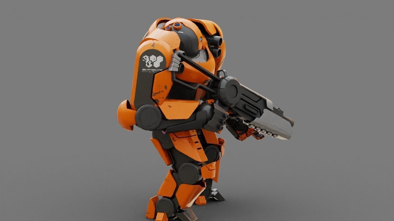 Doom Fighter Rigged character 3D model rigged | CGTrader