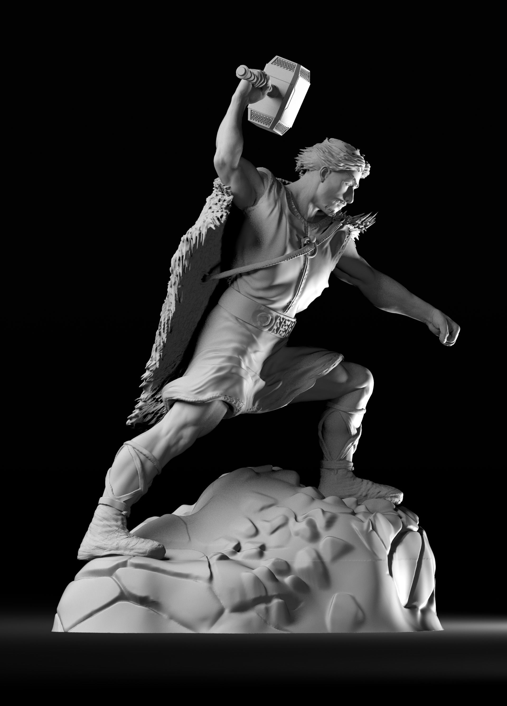 Thor - Germanic God 3D model 3D printable | CGTrader