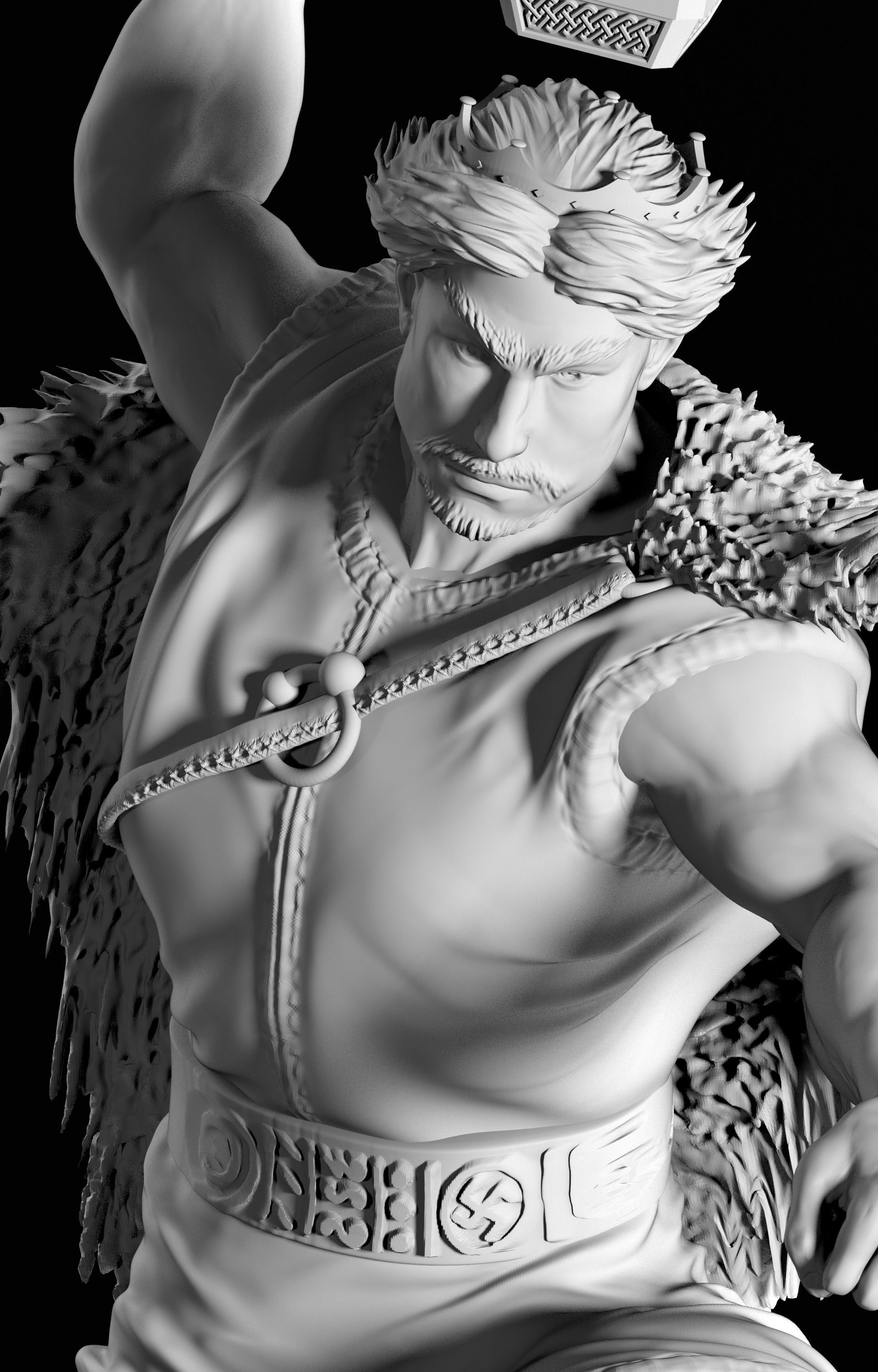 Thor - Germanic God 3D model 3D printable | CGTrader