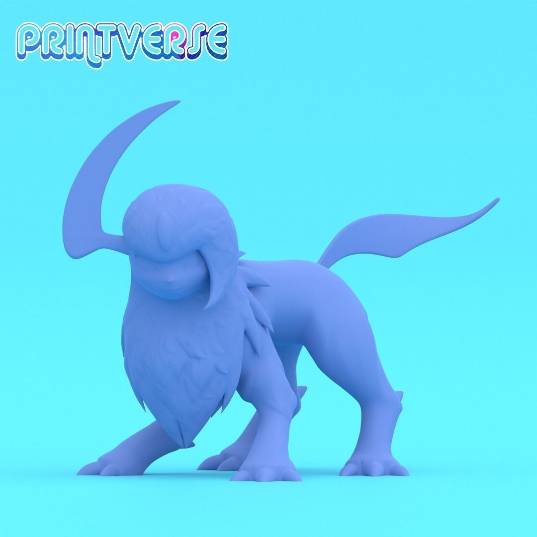 Absol Pokemon Action Figure 3D model 3D printable | CGTrader
