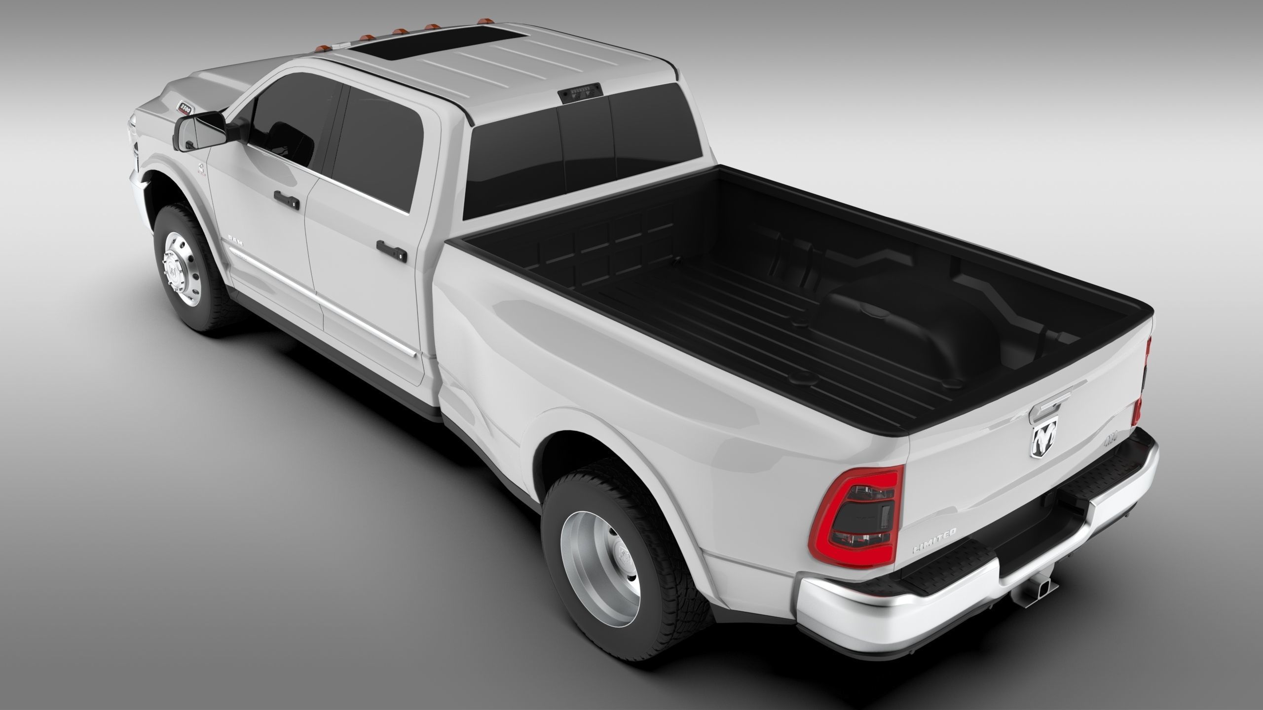 Ram 3500 Limited Dually 2020 3D model | CGTrader