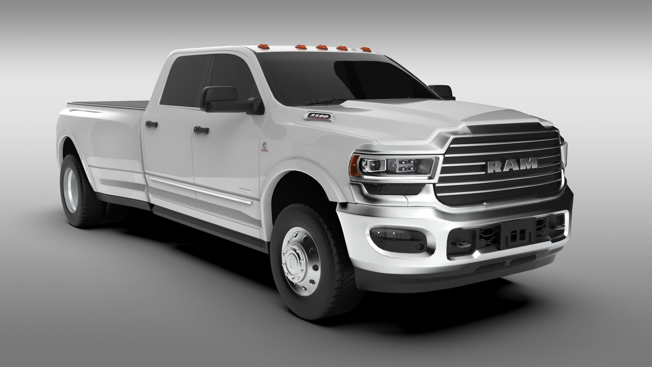Ram 3500 Limited Dually 2020 3D model | CGTrader