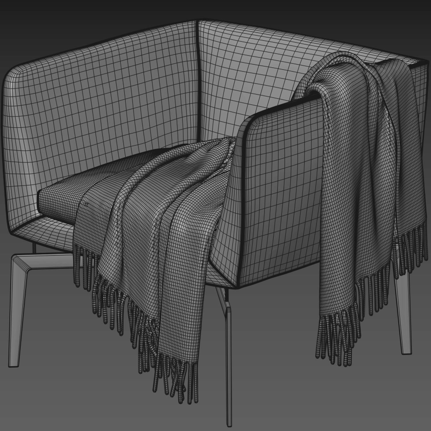 Alivar Pady Armchair 3D model | CGTrader