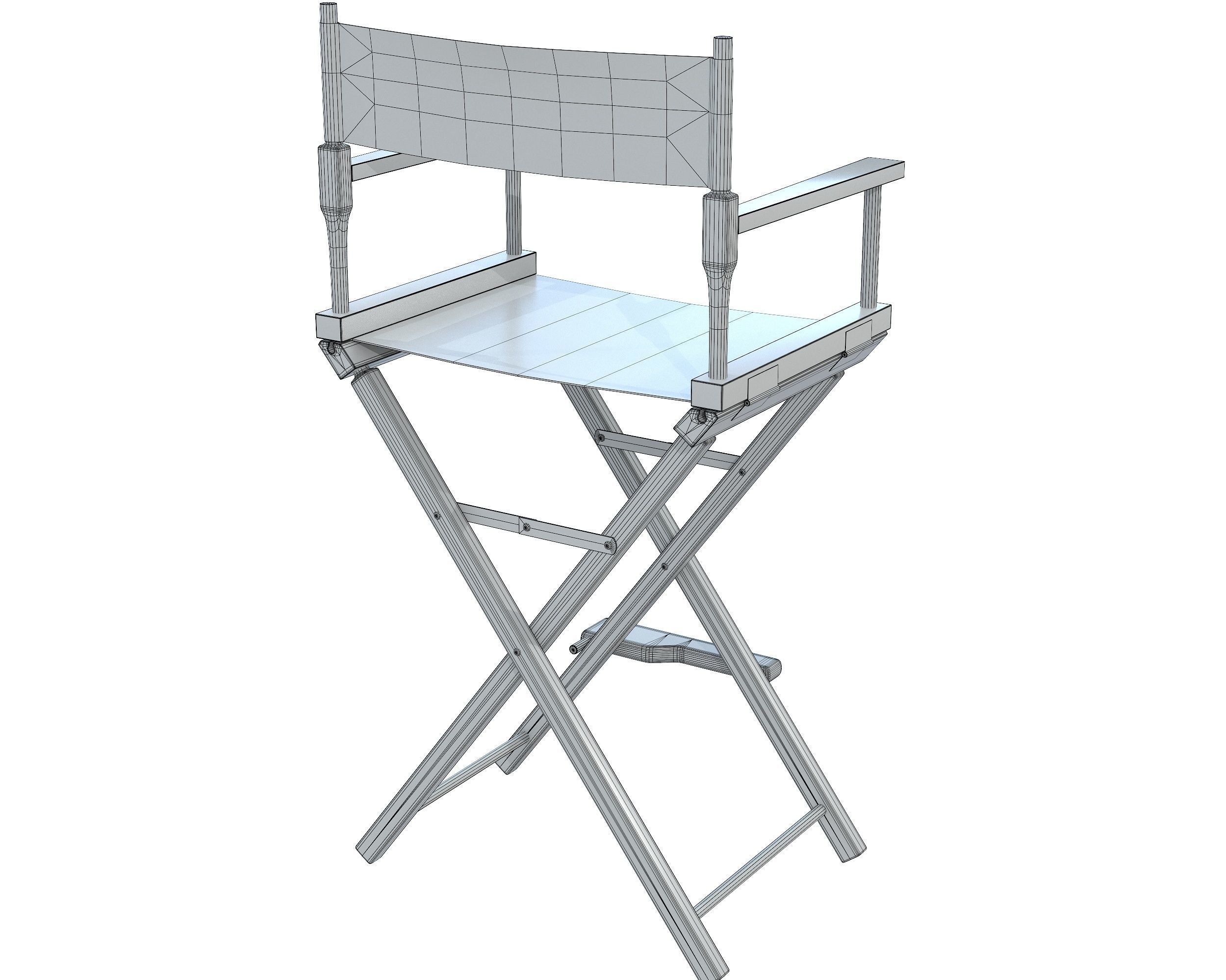 3D model Directors and Makeup Victorias Secret Chair VR / AR / low-poly ...