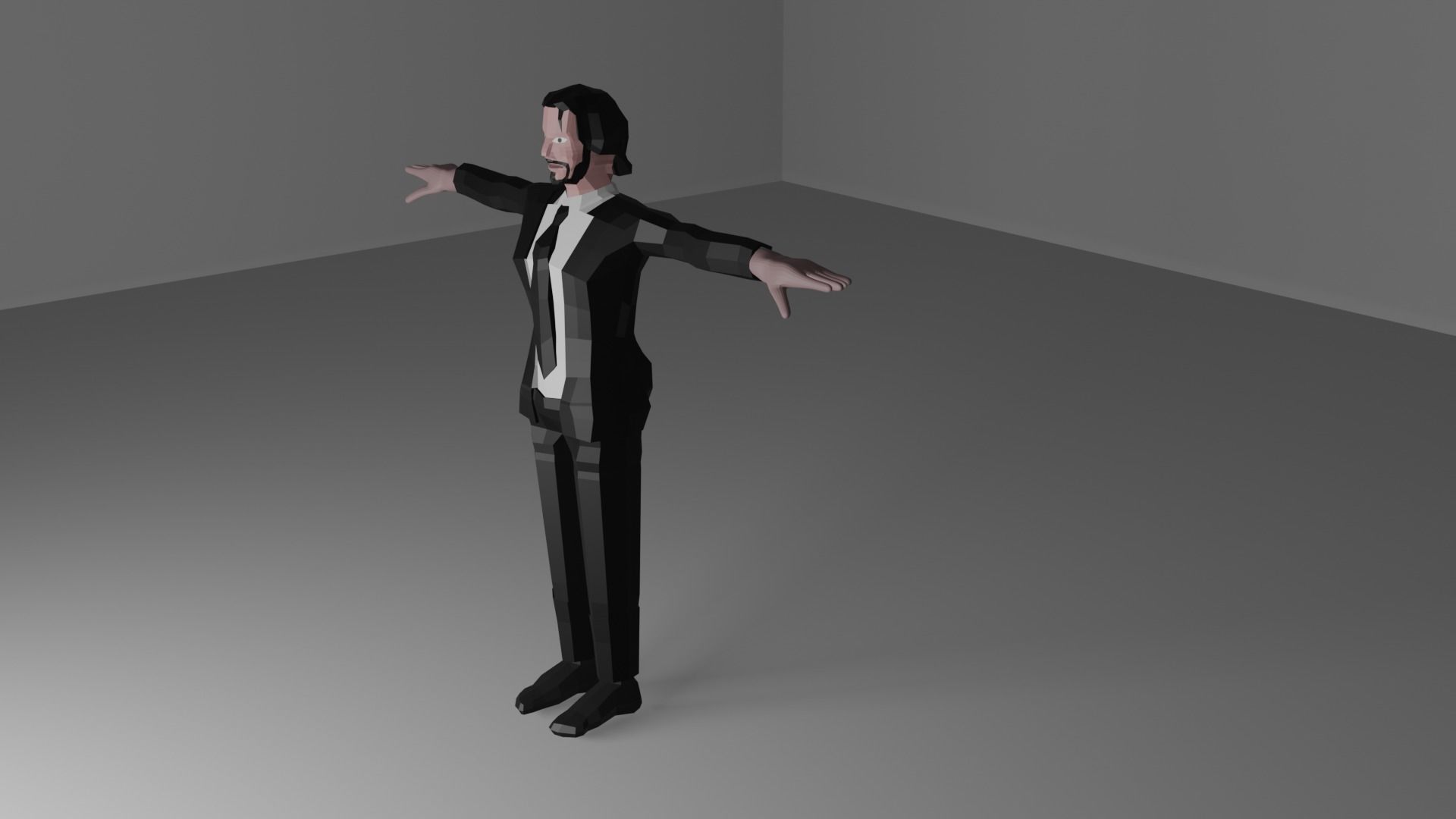 3D model John wick low poly character VR / AR / low-poly | CGTrader