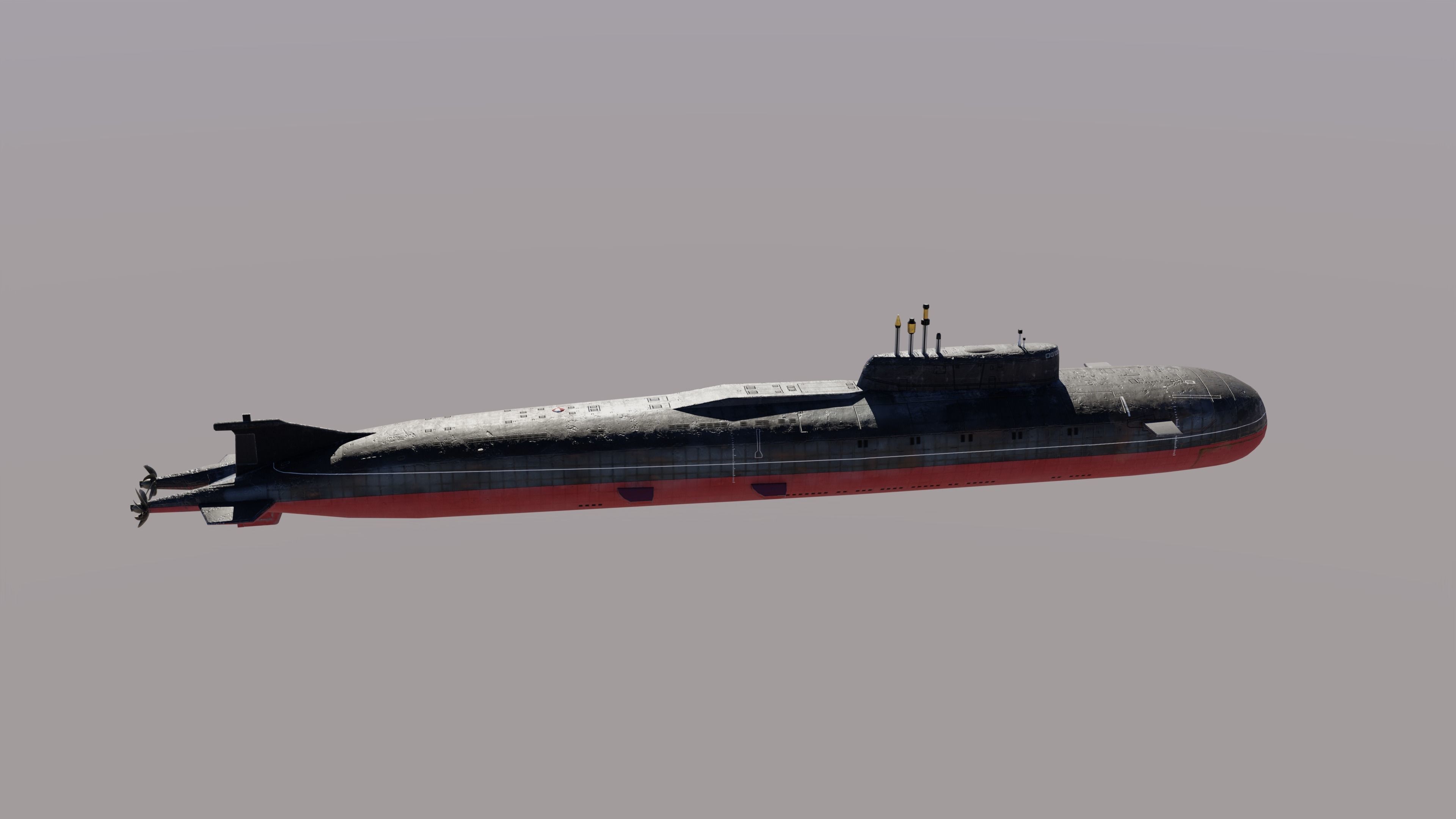 Submarine Oscar II Low Poly Model 3D model | CGTrader