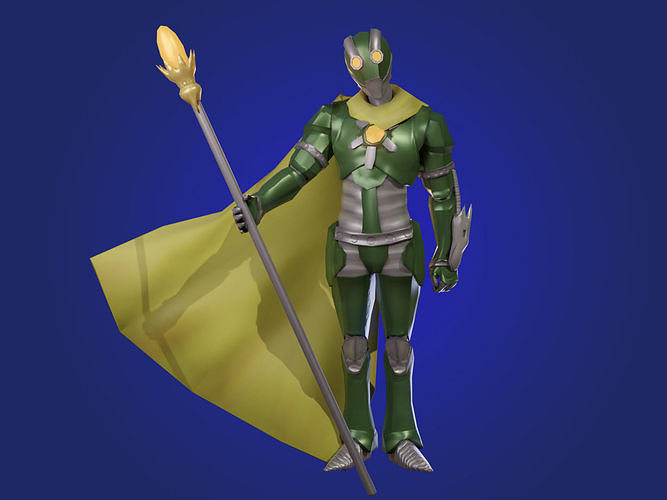 3D model Rigged sci-fi Robot Sage character VR / AR / low-poly | CGTrader